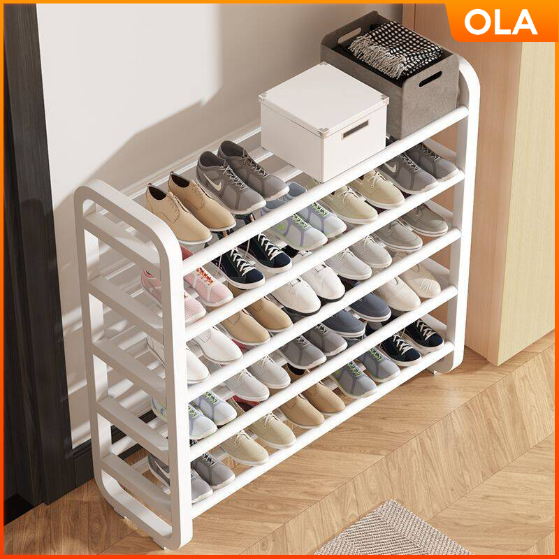Multi-tier Shoe Rack Stainless Steel Stockable Shoes Organizer Storage ...