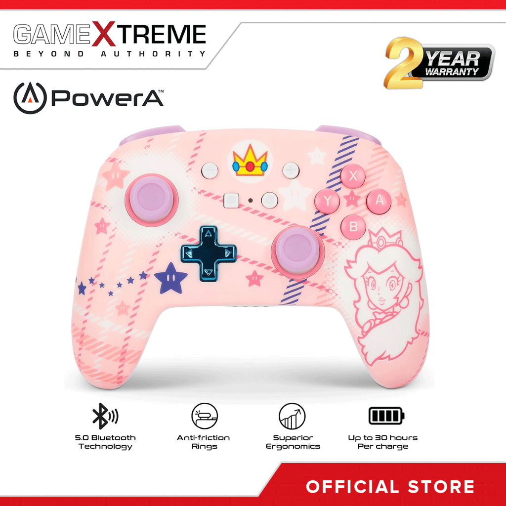 Power A Enhanced Wireless Controller for Nintendo Switch Princess Peach ...