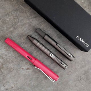 EDC Set - NAMISU N2 Titanium Pocket Pen + Machined Bolt Action Pen w/ Parker G2 Type Refills ...