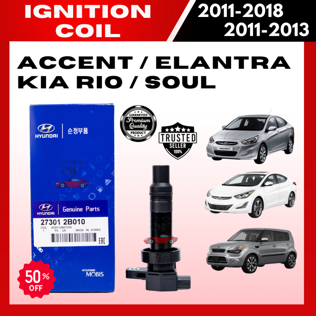 SALE! IGNITION COIL for HYUNDAI ACCENT 1.6L / ELANTRA / KIA RIO / SOUL ...