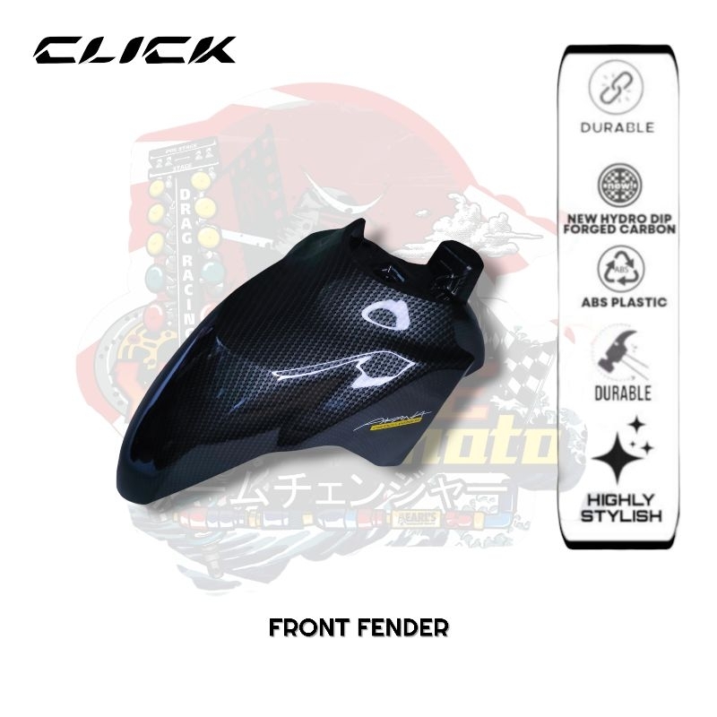 NEW!! Honda Click v2,v3 hydro dip carbon front fender | Shopee Philippines