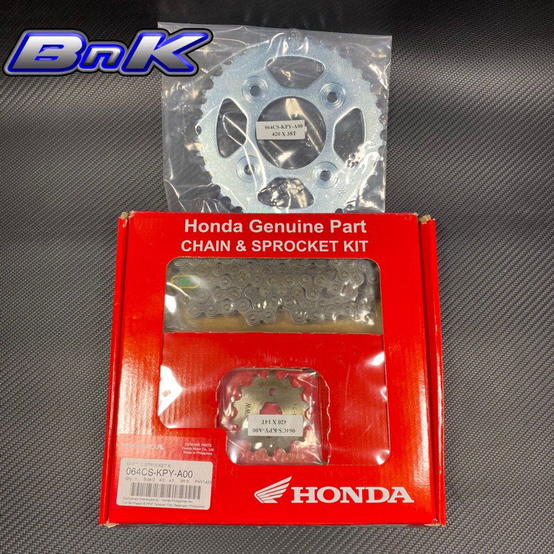Honda chain set XRM125 genuine | Shopee Philippines