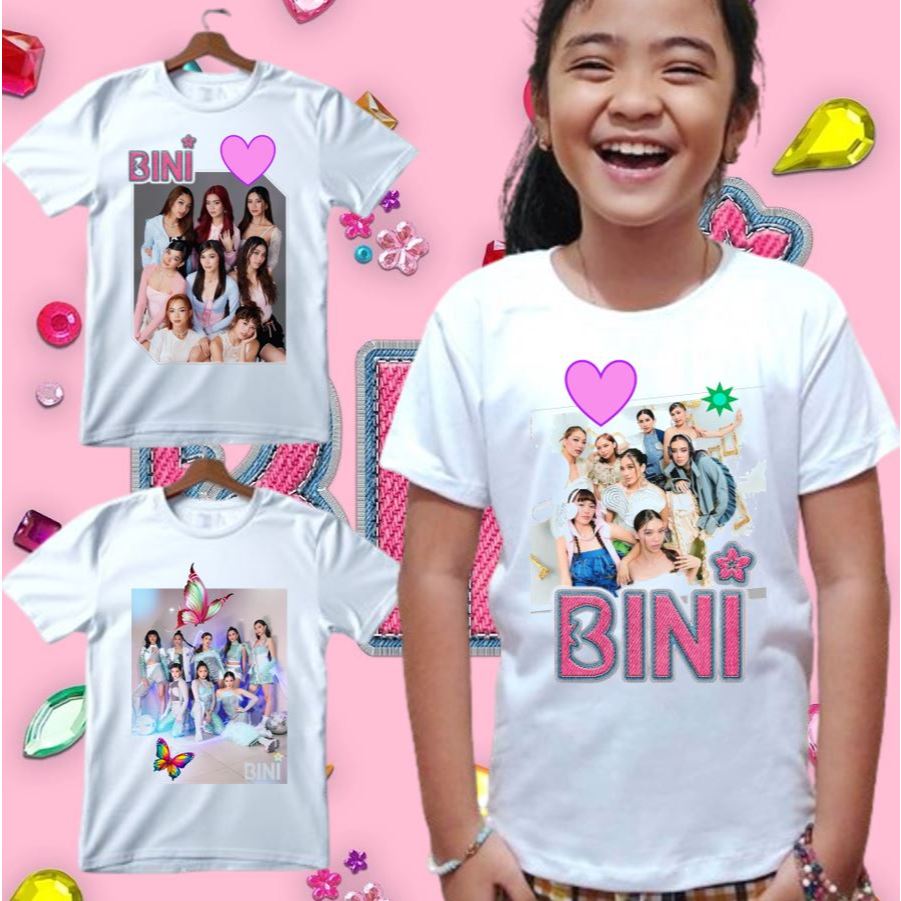 BINI GRAPHIC SHIRT KIDS T-Shirt PAMBATA CHARACTER | Shopee Philippines