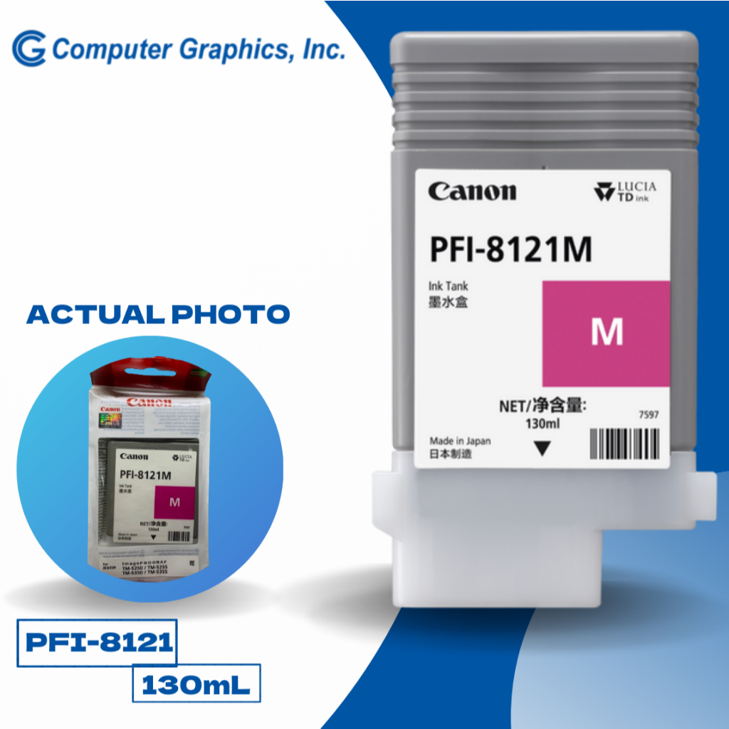 Canon TM5250 TM5350 Magenta 130mL PFI8121M | Shopee Philippines