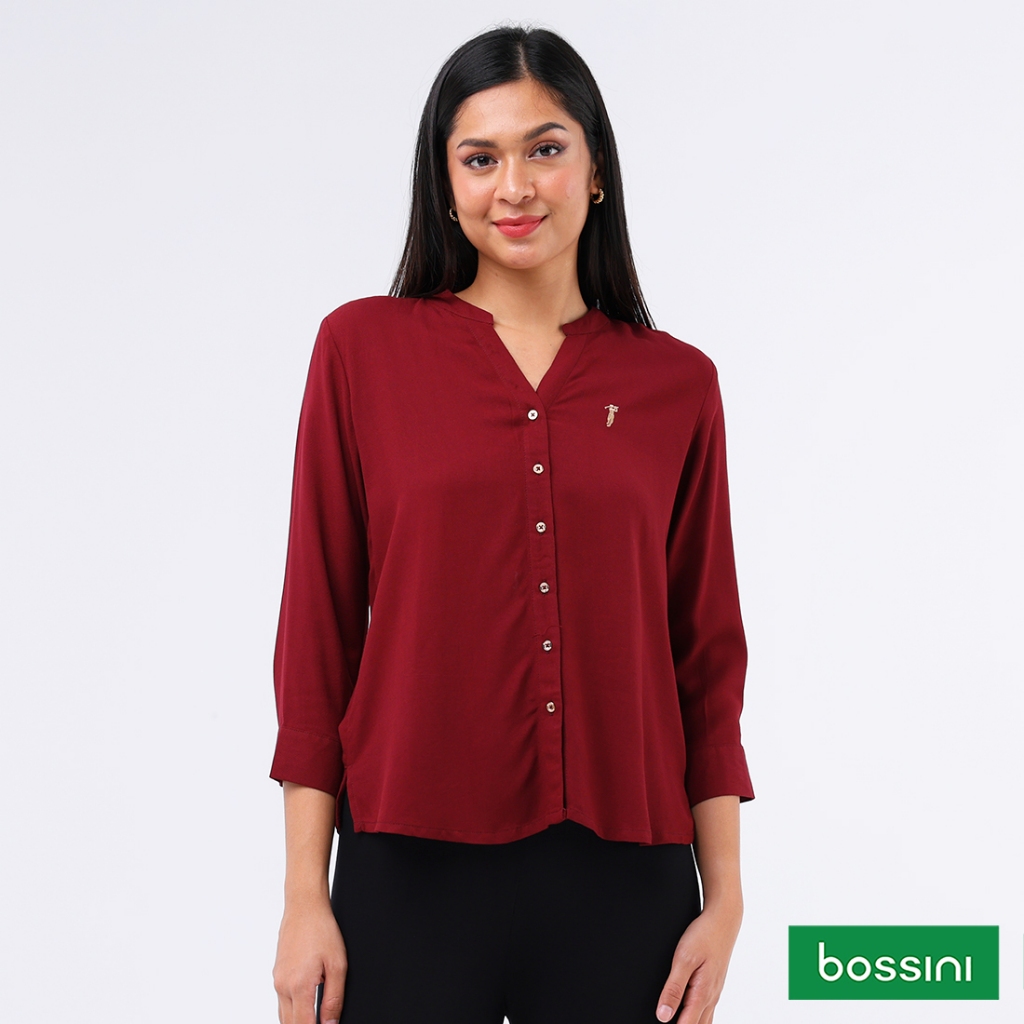 Bossini Ladies Bold Twill Rayon 3/4 Slvs Blouse OLT04-0618 | Shopee ...