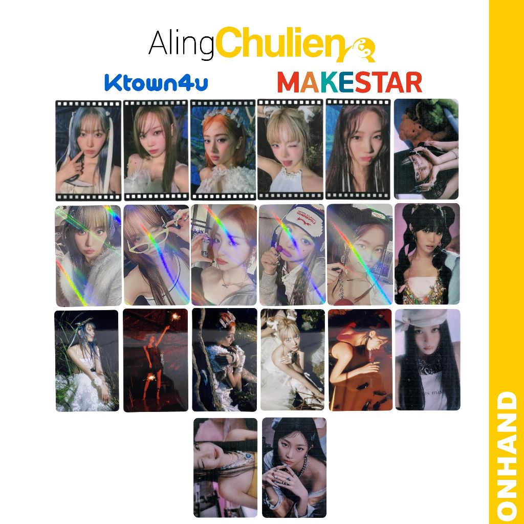 Le sserafim Easy Album POB Photocard PC Official Photo card Ktown4u Makestar | Shopee Philippines