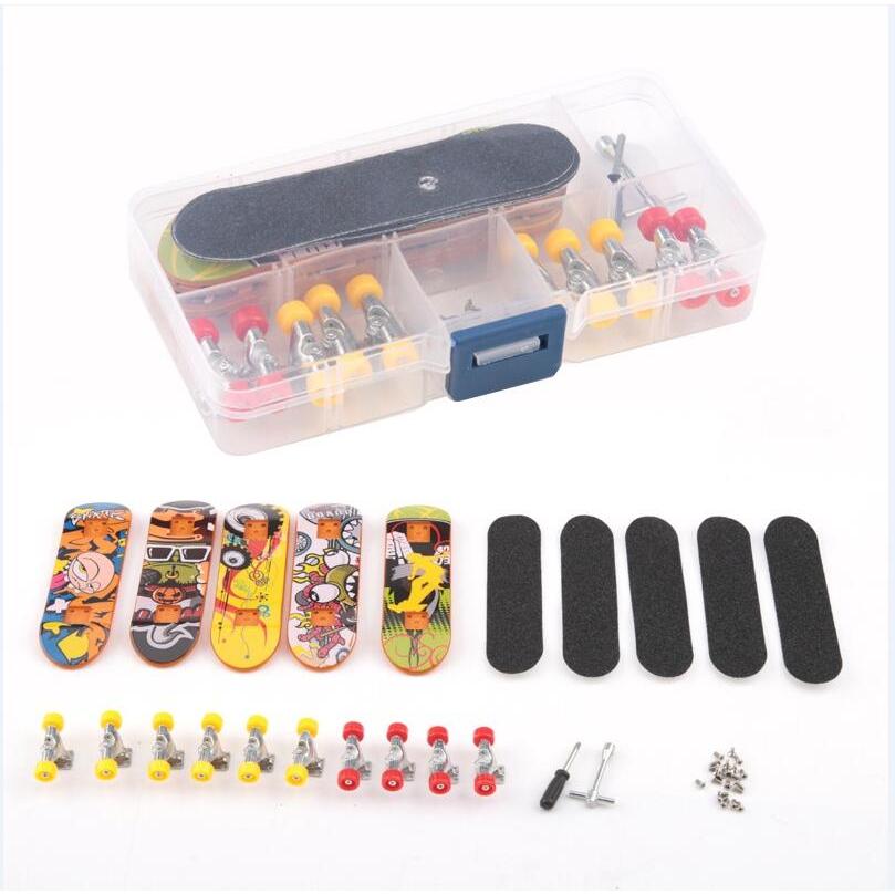 5pcs Fingerboards DIY Set, Mini Skateboard Self-assemble Toys, Finger ...