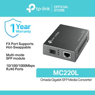TP-Link | MC220L | Gigabit | SFP | RJ45 | Fiber | Media | Converter | Plug & Play | Shopee ...