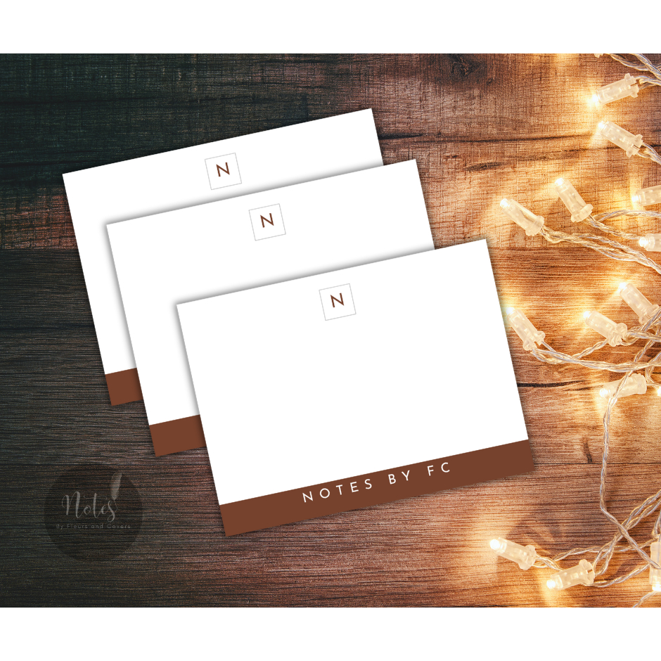 MINIMALIST NOTE CARDS PERSONALIZED 50 PCS PER PACK | Shopee Philippines