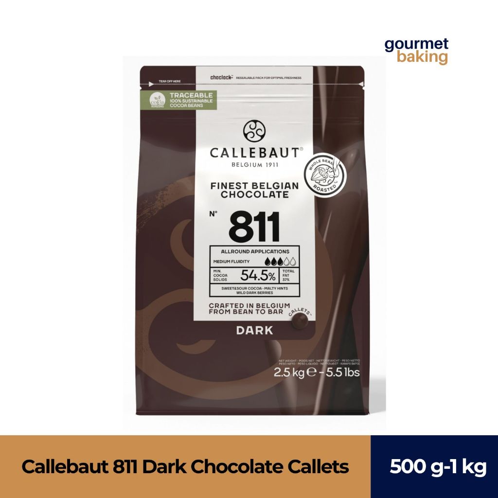 Callebaut Belgian Chocolate Dark Callets 811 (250 g, 500 g, 1 kg ...