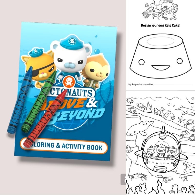 Octonauts Coloring Activity Book Birthday Party Giveaway Souvenir ...