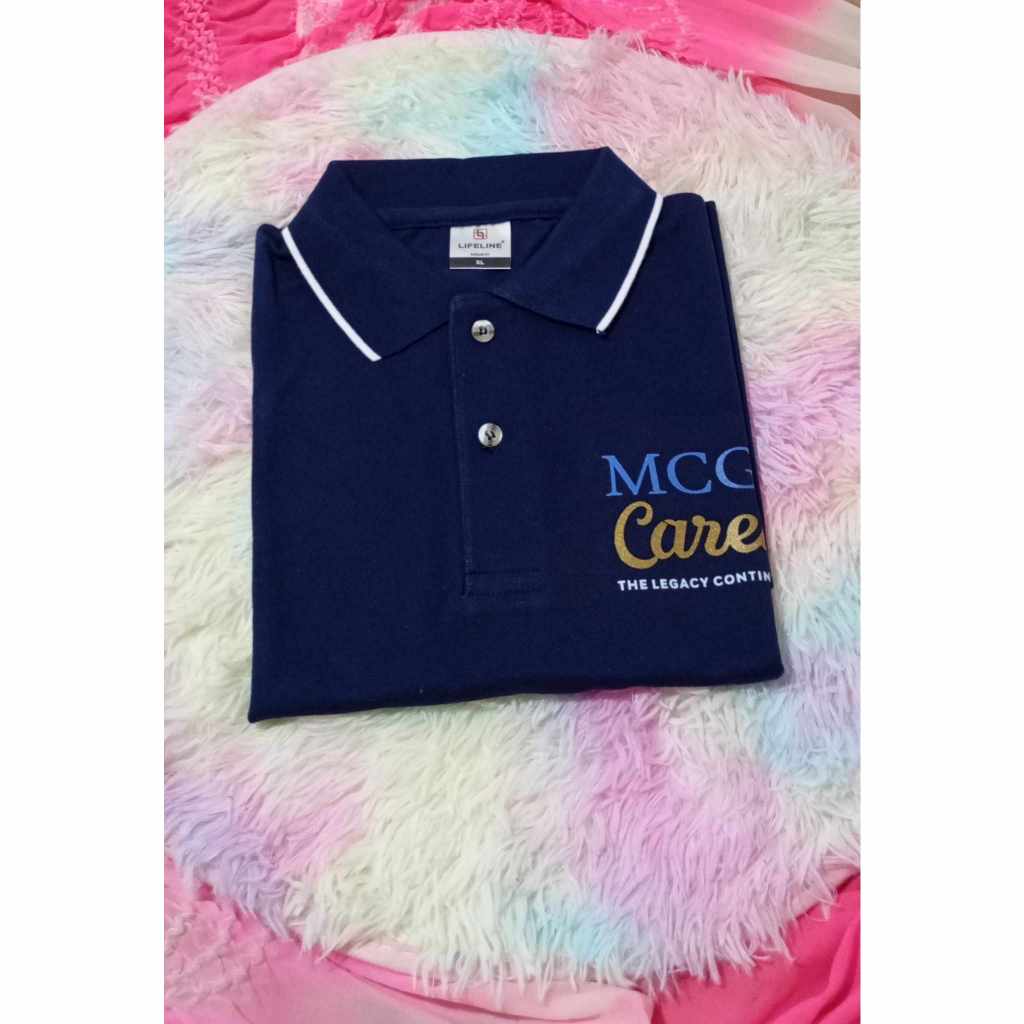 MCGI POLOSHIRT FOR MEN AND WOMEN WITH LINING SILKSCREEN PRINT | Shopee Philippines