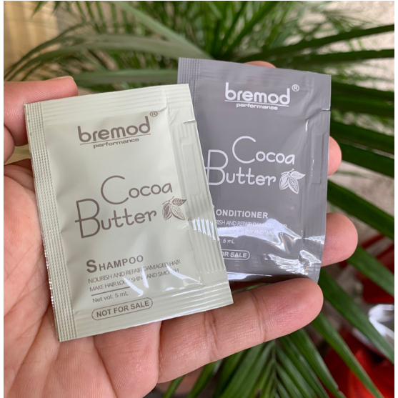 TMS Bremod Cocoa Butter Shampoo and Conditioner Trial Pack Sachet 5mL ...
