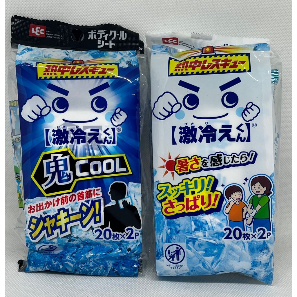 LEC Japan - Heated Rescue Gekike-kun Body Cool Sheet (20 Sheets x 2P ...