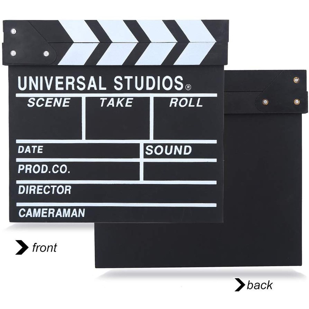 TV Movie Director Clapper Board Scene Slateboard Props Wooden Film ...