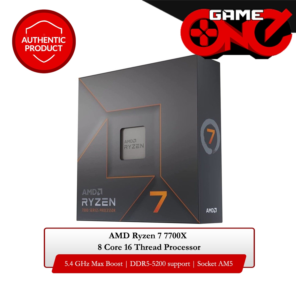 AMD Ryzen 7 7700X 8 Core 16 Thread Processor | Shopee Philippines