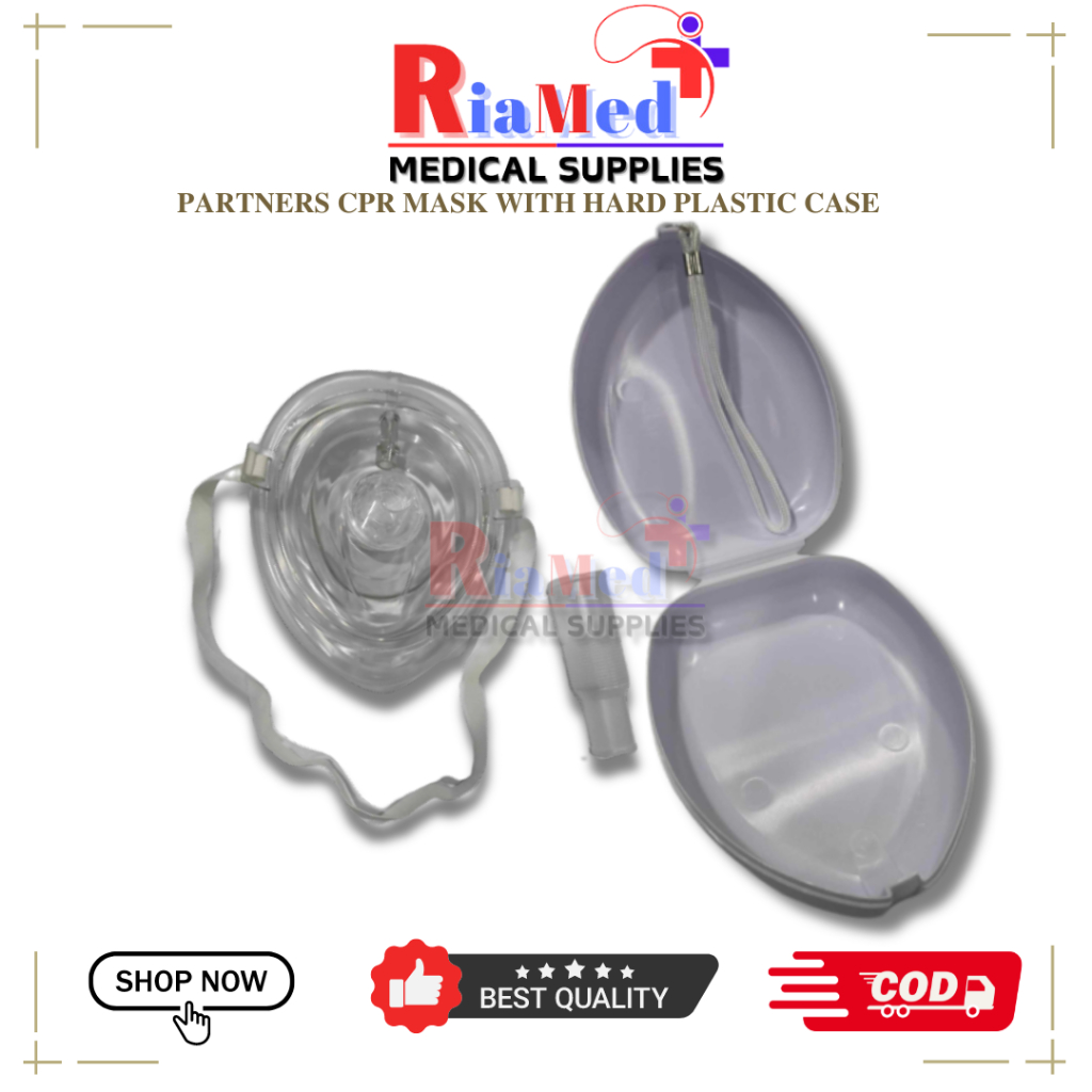 Partners CPR Mask with Hard Plastic Case (WHITE) | Shopee Philippines