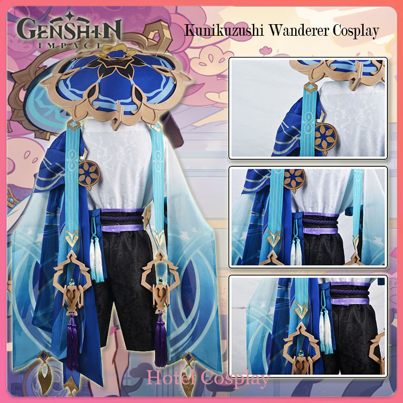 Genshin Impact Kunikuzushi Wanderer Cosplay Costume Balladeer ...