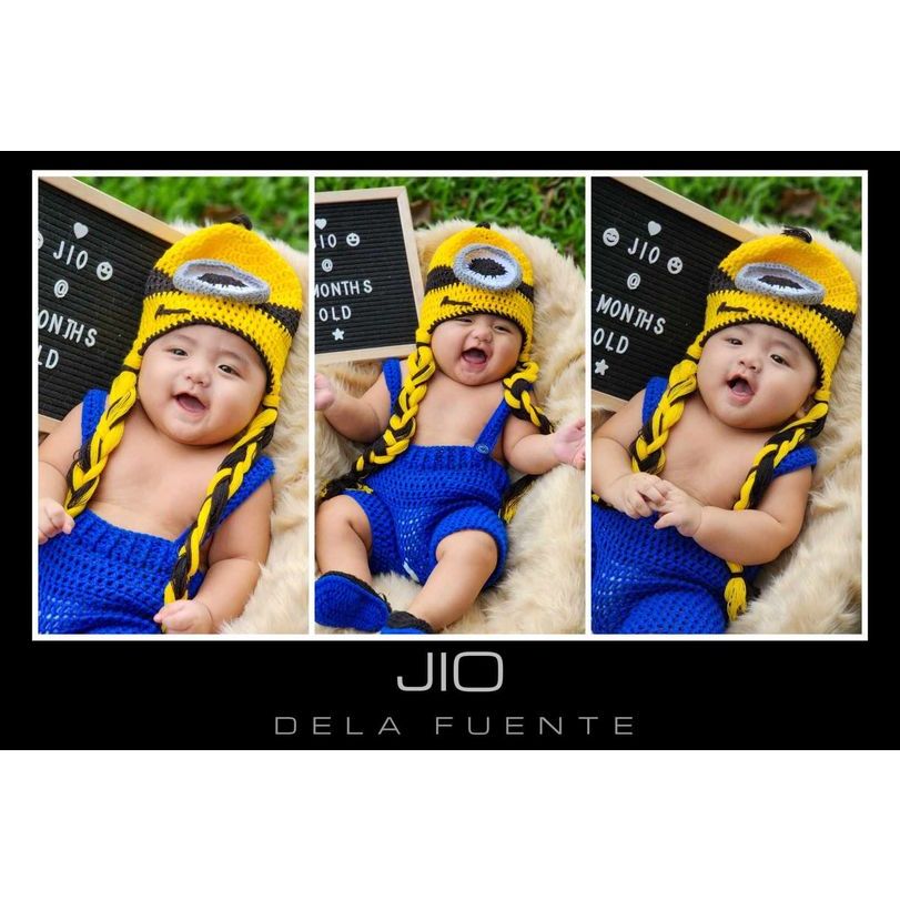 Crochet inspired "Stuart the minion" Despicable Me baby costume (made ...