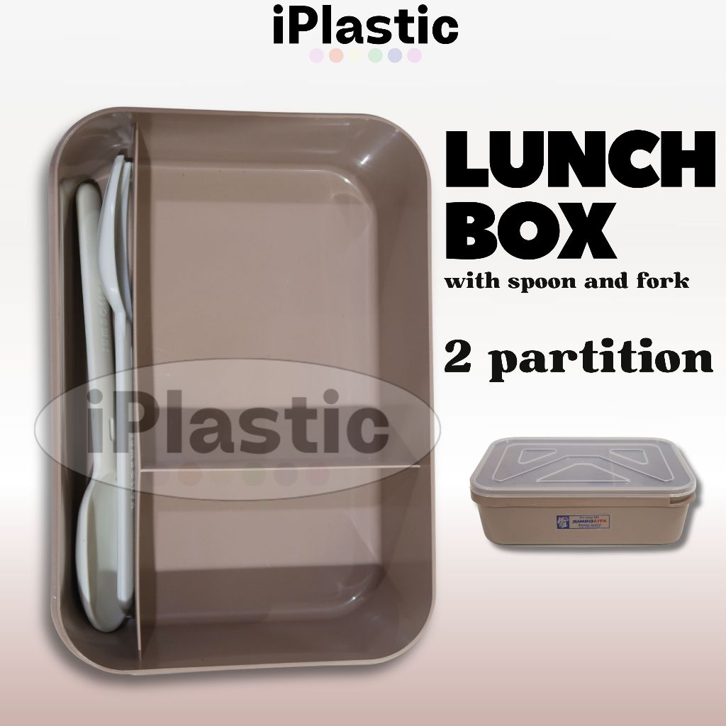 iPlastic. Lunch box with spoon and fork for kids Bento box with ...