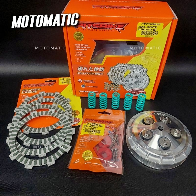 SNIPER150 V1-V2 | Pitsbike Hyper Clutch Set w/ Lining | Shopee Philippines