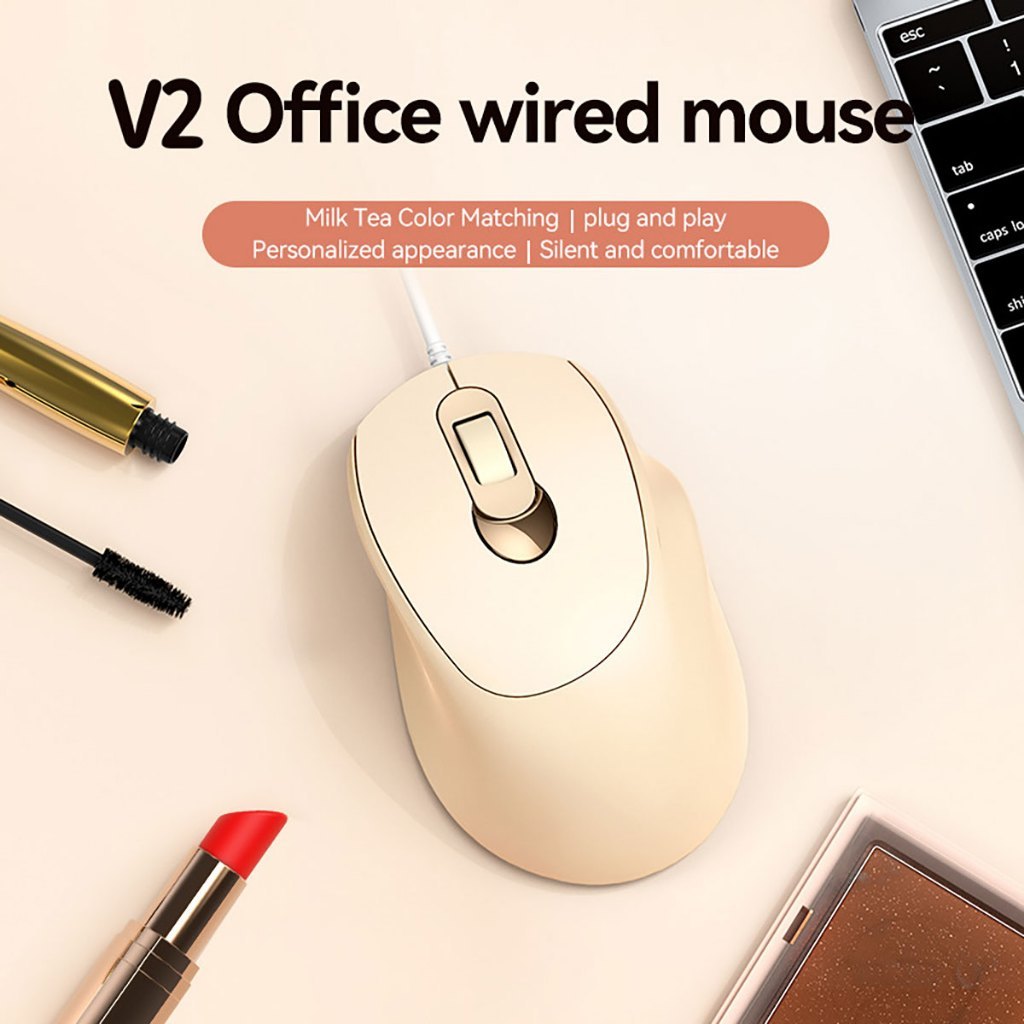 【XMT】T-Wolf V2 Wired Office Working Mouse Silent For Office Use Mice ...