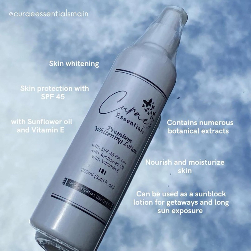 CURAE Whitening Lotion 250ml Cebu City | Shopee Philippines