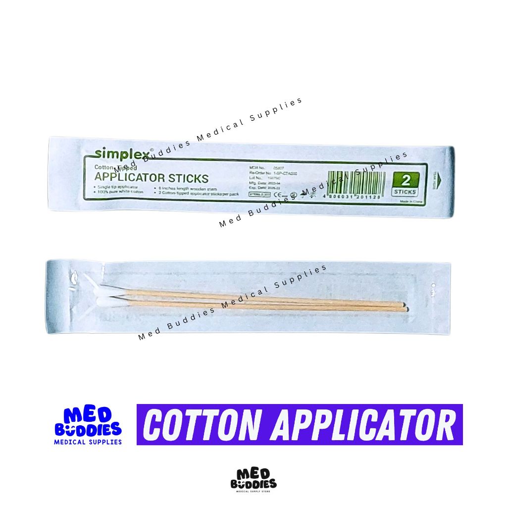 Sterile Cotton Tip Applicator Stick | 6" Wooden Small Head Tips ...