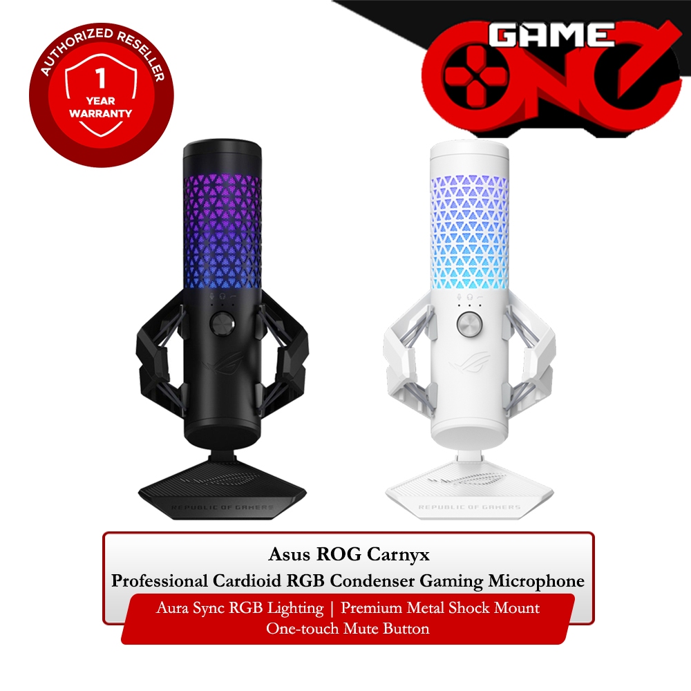 Asus ROG Carnyx Professional Cardioid RGB Condenser Gaming Microphone ...