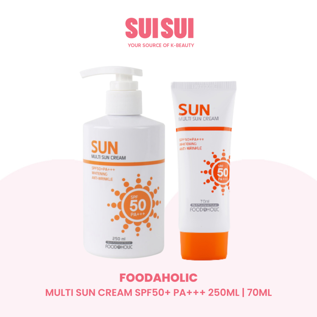 FOODAHOLIC Multi Sun Cream SPF50+ PA+++ [Sunscreen | Sunblock] | Shopee ...