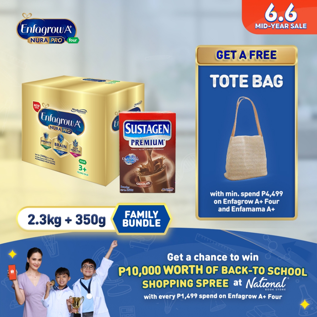 [Family Bundle] Enfagrow A+ Four Nurapro 2.3kg + Sustagen Premium 350g ...