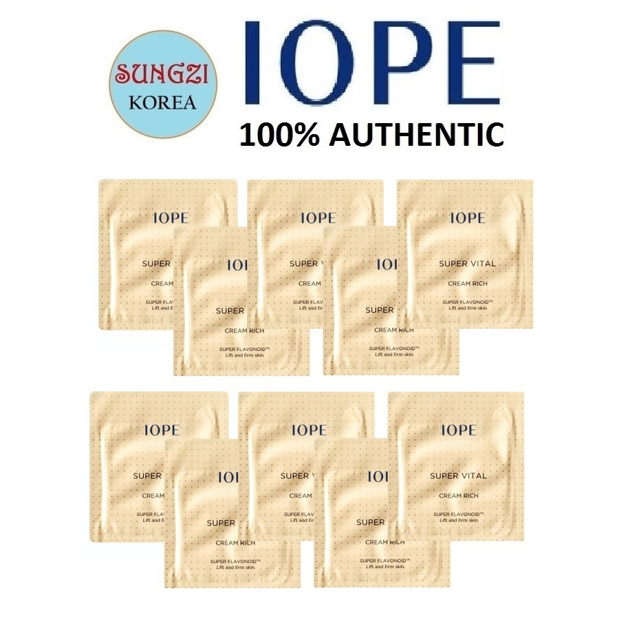 IOPE Super Vital Cream Rich POUCH 10pcs. | Shopee Philippines