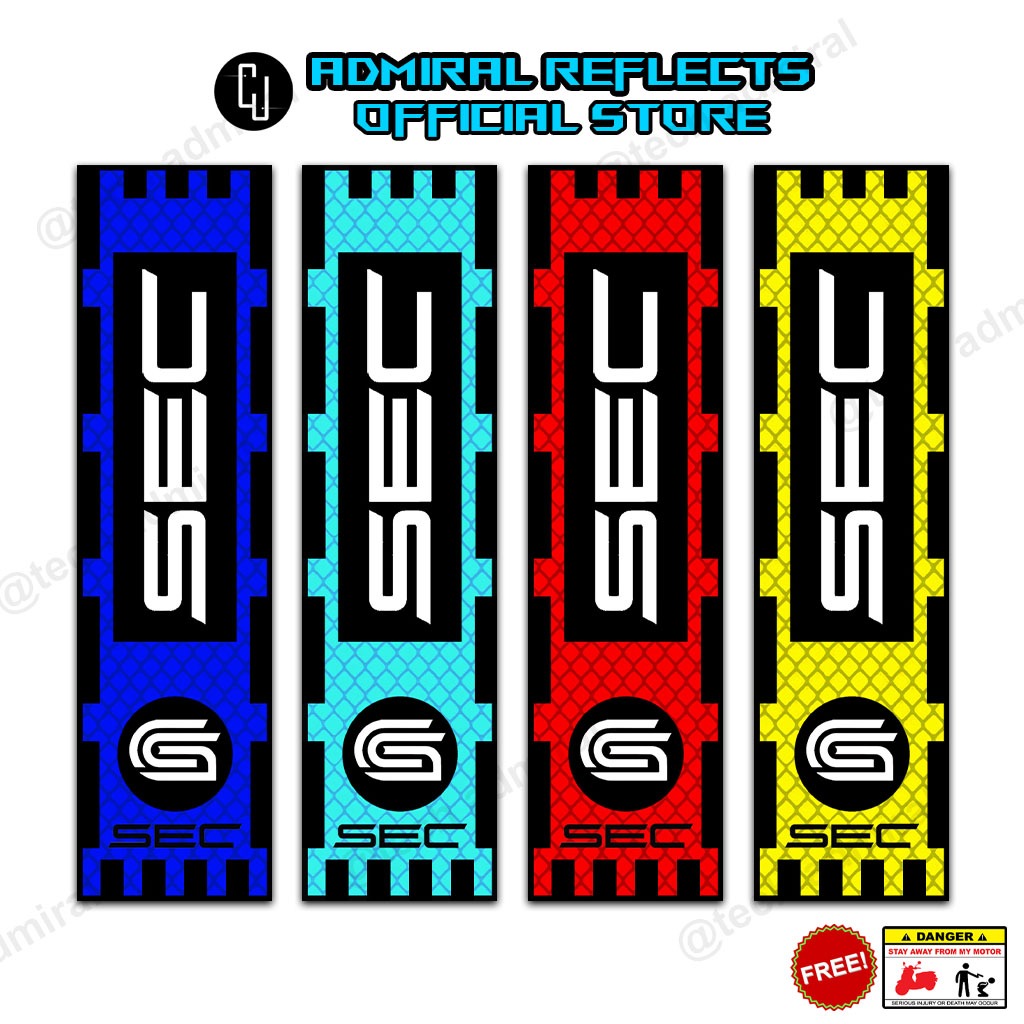 Alloy Top Box Sticker Waterproof SEC Frontier (REFLECTORIZED) | Shopee ...