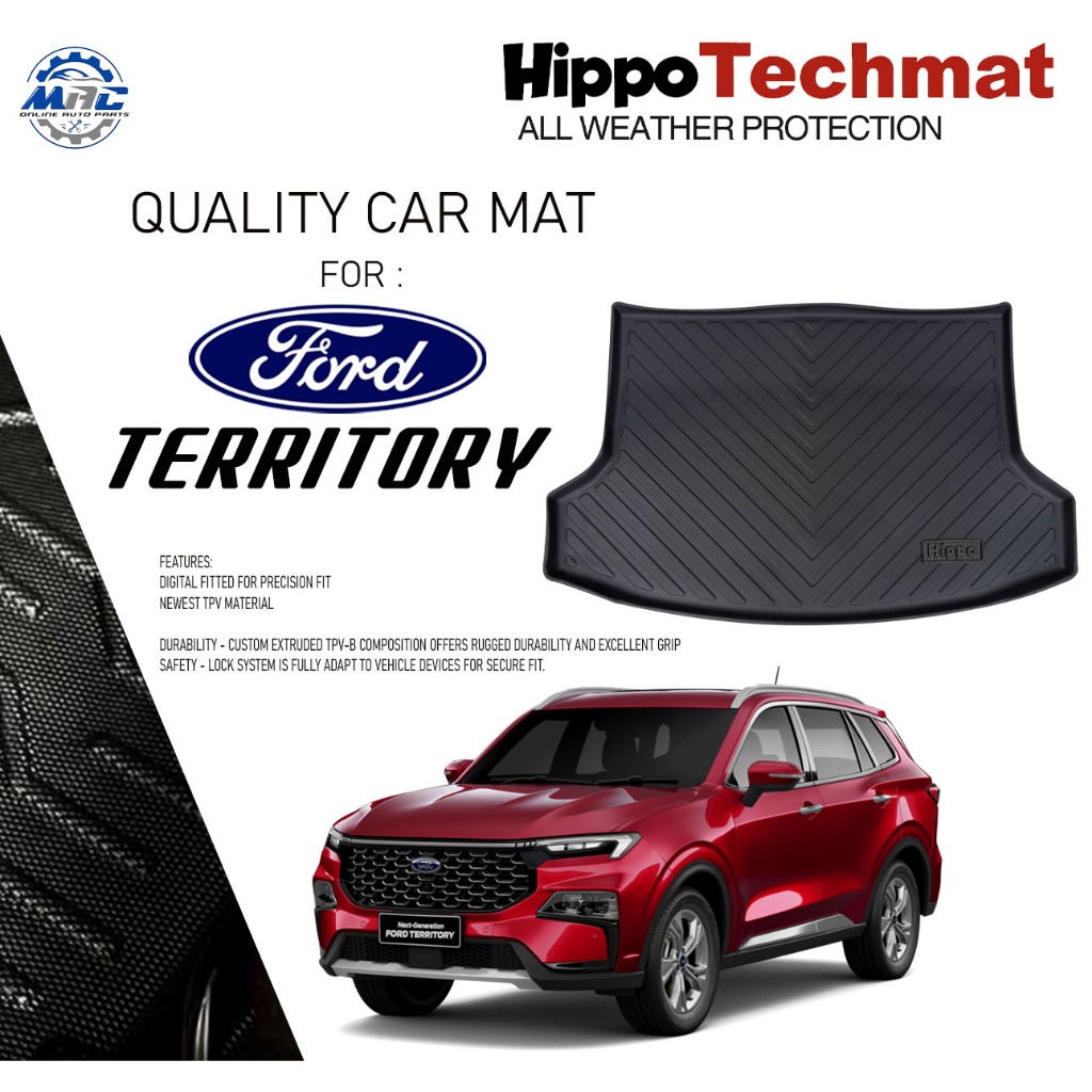 HIPPO TECHMAT for Ford Territory 2020 - 2022 Cargo Deep Dish matting ...