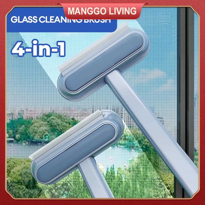 4 In 1 Screen Window Cleaner Double-Sided Use With Household Cleaning ...
