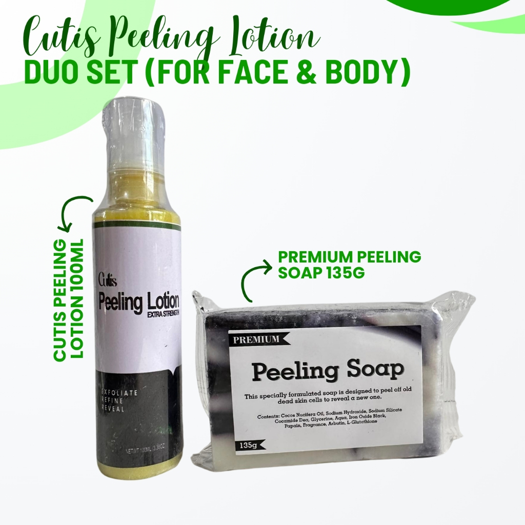 (Duo Set) 100ml Cutis Peeling Lotion + Premium Peeling Soap | Shopee ...