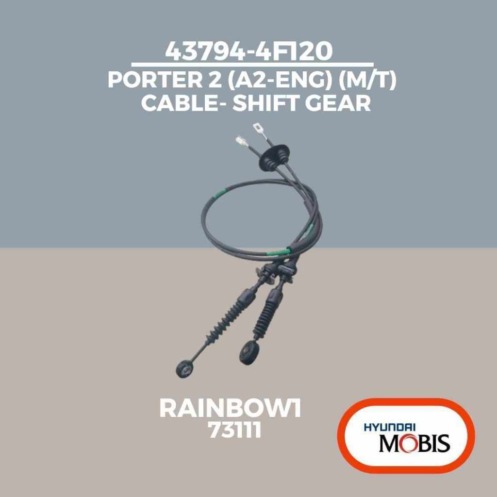 CABLE-SHIFT GEAR (ORIG.) A2-ENG (M/T) FOR HYUNDAI PORTER 2 ( MOBIS ...