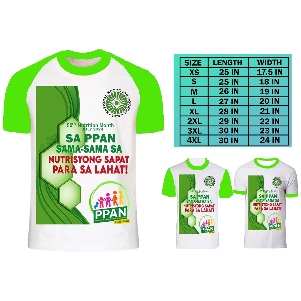 50th Nutrition Month 2024 - Sublimated Print | Shopee Philippines