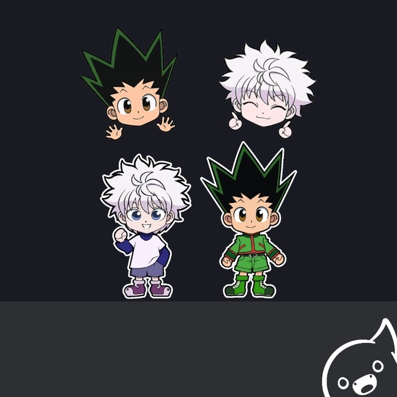 Gon And Killua Hunter X Hunter Anime Stickers Shopee Philippines