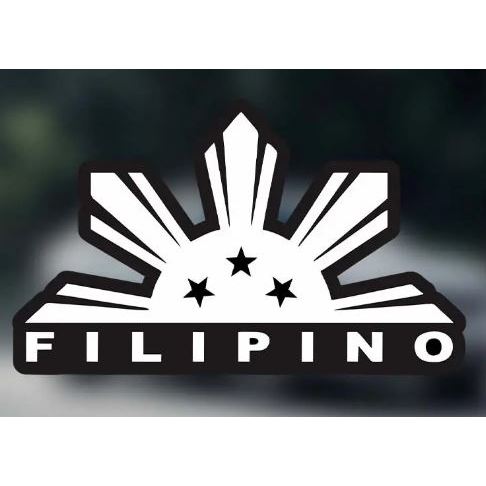 2" x 3" FILIPINO FLAG PHILIPPINE VINYL STICKER LOGO HIGH QUALITY ...