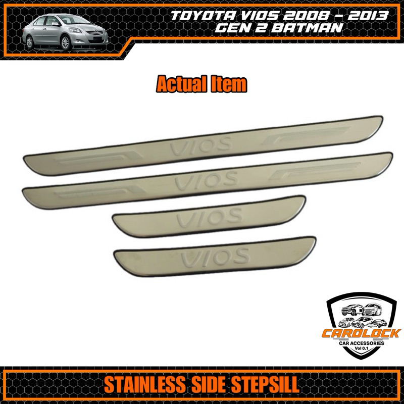 Toyota Vios 2008 - 2012 Stainless Side Stepsill | Shopee Philippines