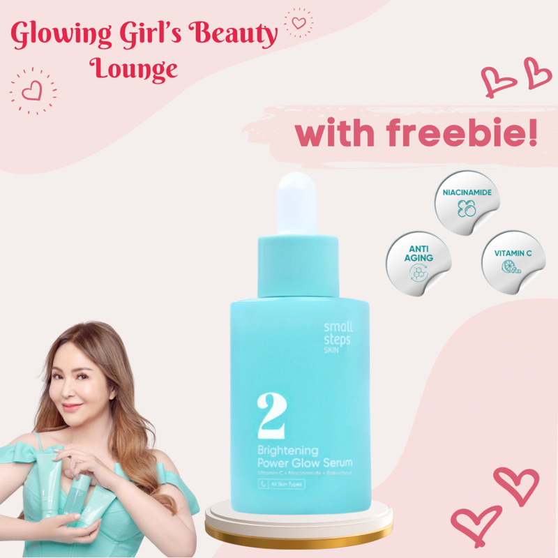 ( lCOD + FREEBIE) Small Steps Skin Brightening Power Glow Serum (w ...