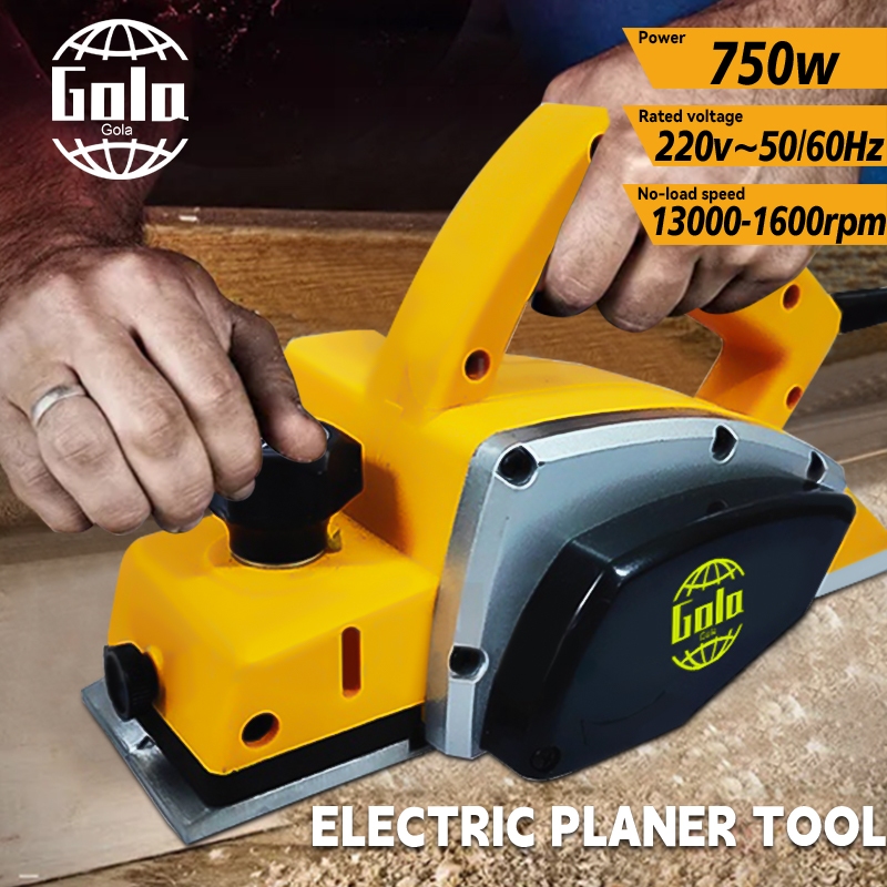 750W Power Planer Tool N1900B Electric Wood Planer Power Tool with Case ...