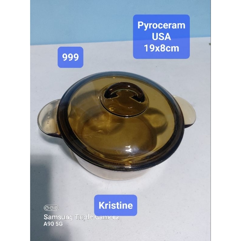 Pyroceram USA Glass Cookware ( Kristine) | Shopee Philippines