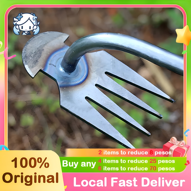 Weeding and rooting tool steel 4 tooth weeder root digger garden hoe ...