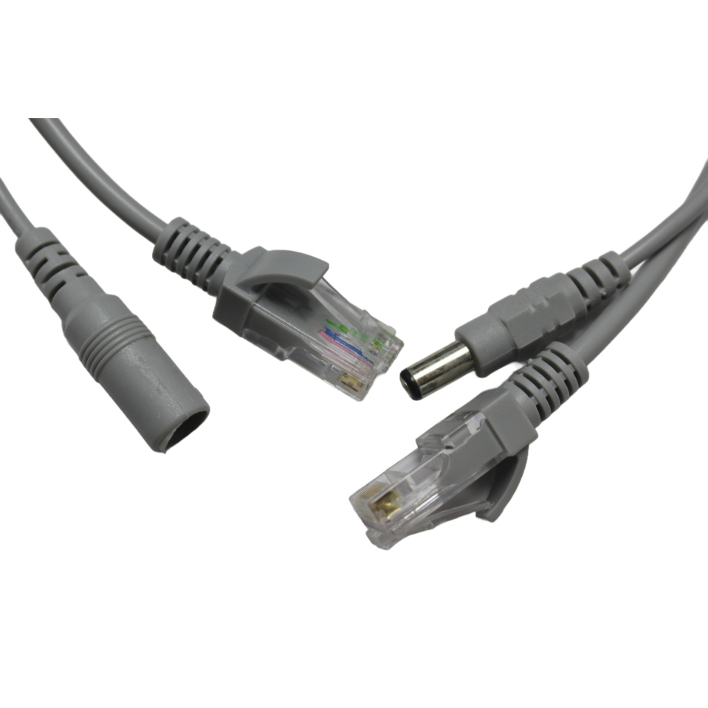 RJ45 Extension 15M 20M 30M Cable Ethernet IP Camera Video DC CCTV ...