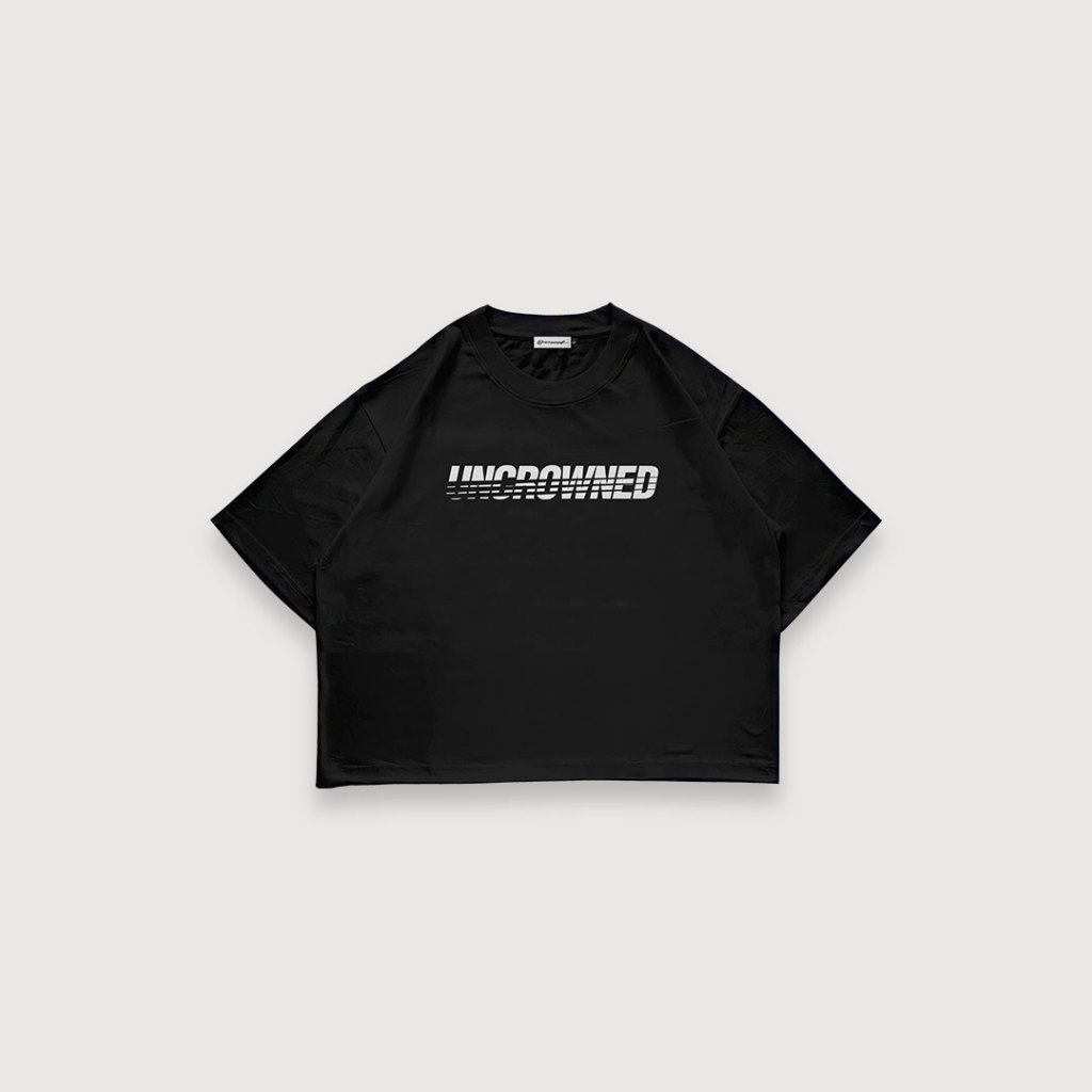 UNCROWNED STRIKE LOGO (REMASTERED) BLACK - UNC BOXY SHIRT™ | Shopee ...