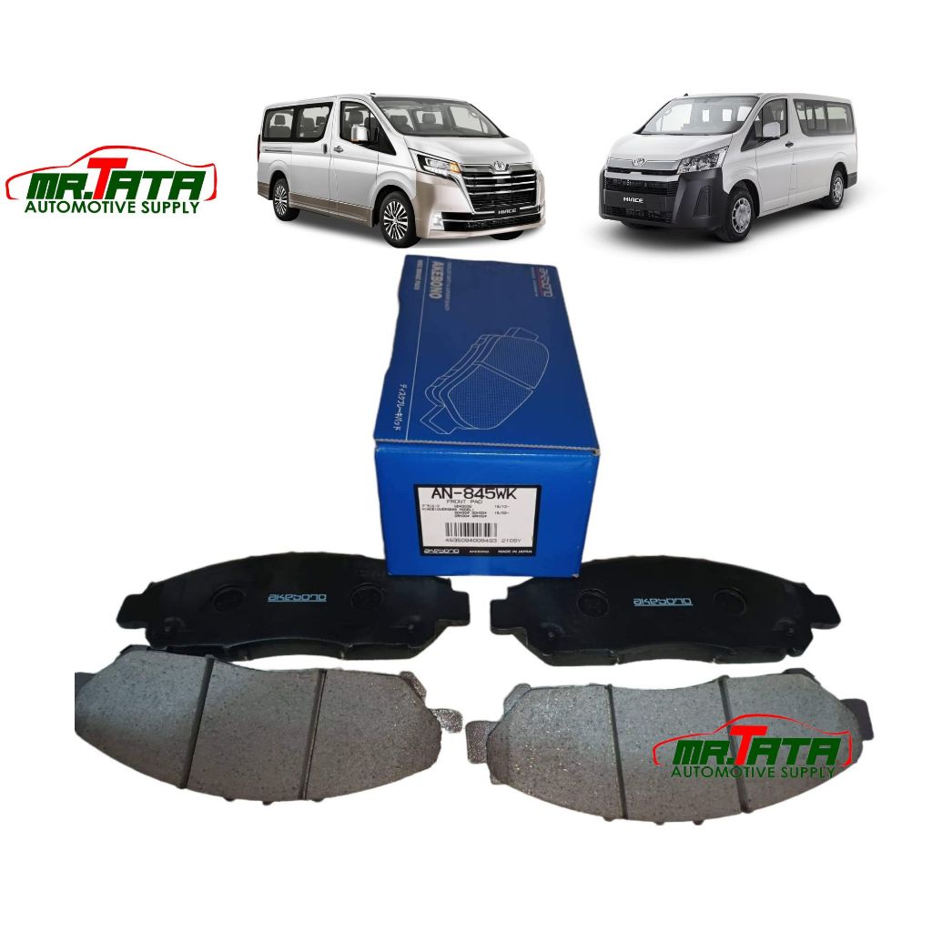 Akebono Brake Pads FRONT for Toyota Hiace Deluxe , GL Grandia and Super ...