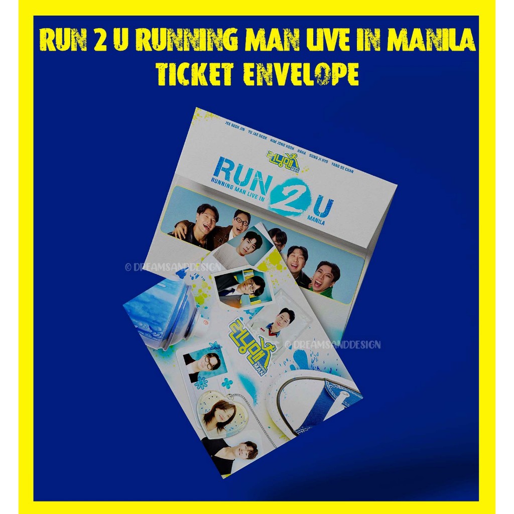 RUN 2 U Running Man Live In Manila Ticket Envelope | Shopee Philippines