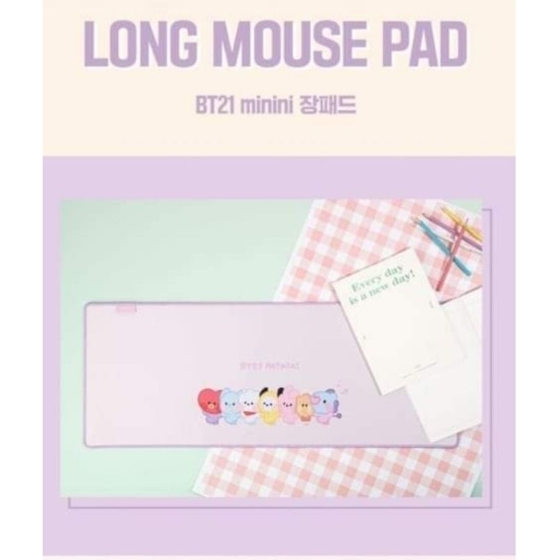 BT21 OFFICIAL LONG MOUSE PAD PURPLE | Shopee Philippines